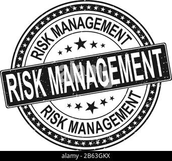 risk management ribbon. risk management grunge band sign. risk ...