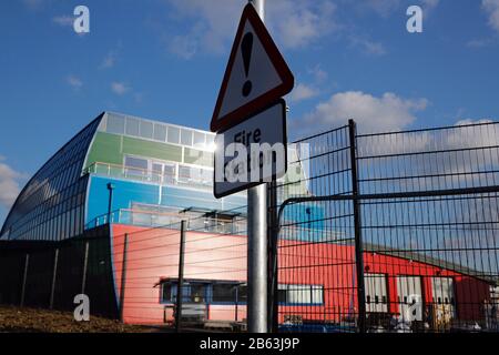 The Blue Light Hub, West Ashland, Milton Keynes, UK Stock Photo - Alamy