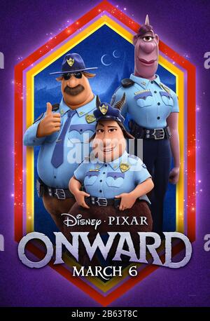 ONWARD, US character poster, from left: Blazey (voice: Rob Paulsen ...