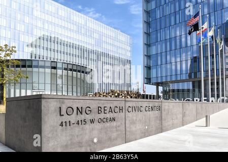 Long Beach, California: City of LONG BEACH Civic Center Stock Photo - Alamy