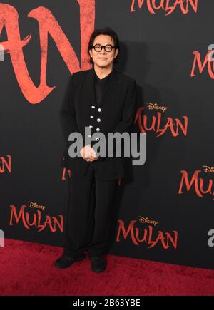 Jet Li attends the premiere of Disney's "Mulan" at Dolby Theatre on ...