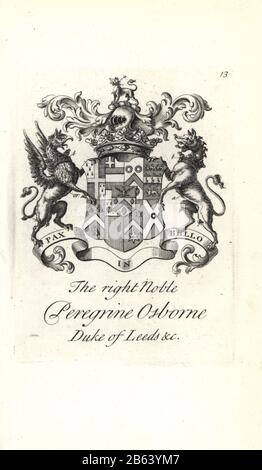 Coat of arms and crest of the right noble Charles Edward Montagu, 1st ...