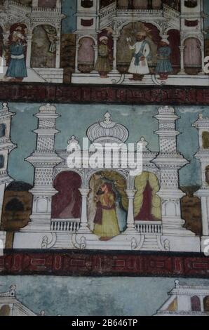 10 Nov 2019, Mysore, Karnataka, India. Painting of Krishnaraja Wodeyar ...