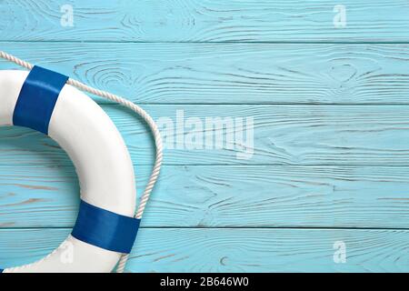 save the ocean text on blue bakground with sea shells and plastic ...