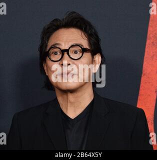 Jet Li, a cast member in the new live-action "Mulan," poses at the ...