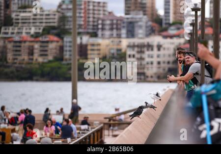 Federal Health Minister Greg Hunt and Navy Commodore Eric Young arrive ...