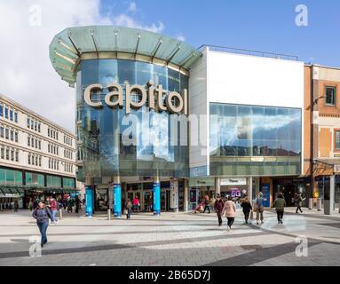 Capitol modern shopping centre development in city centre of Cardiff ...