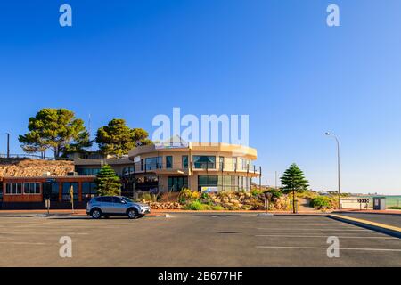 Moonta, South Australia - October 26, 2019: Seagate Motel main entrance ...