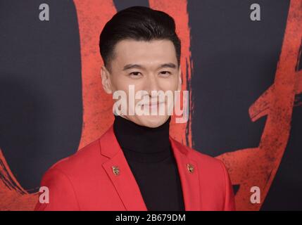 Chen Tang arrives at the Disney’s MULAN World Premiere held at the ...