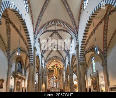 The Crucifix by Giotto, Santa Maria Novella, Florence, Italy Stock ...
