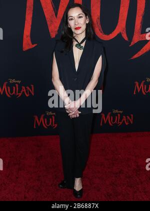Liz Tan arrives at the Disney’s MULAN World Premiere held at the Dolby ...