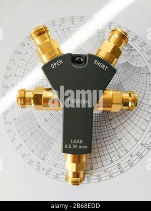 Calibration kit for radio frequency vector network analyzer calibration ...