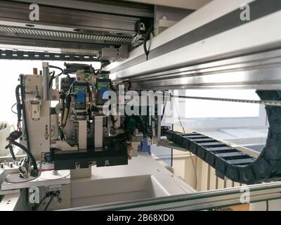 Internal CNC mechanism inside Pick and Place machine Stock Photo - Alamy