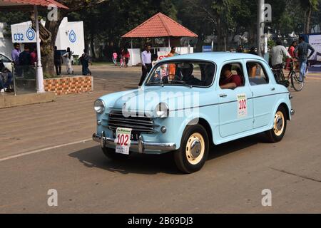 1955 Fiat Millecento car with 1100 cc and 4 cylinder engine. India WBE ...