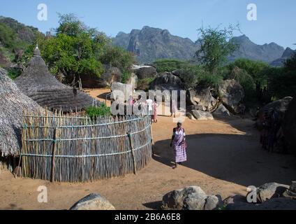 Larim tribe women in traditional clothing, Boya Mountains, Imatong ...