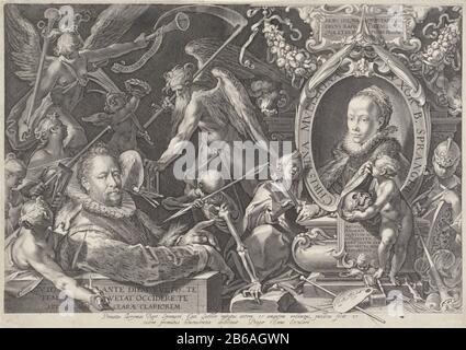 Allegorical portrait of Bartholomeus Spranger and his wife Christina ...