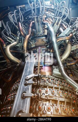 Gas turbine engine of feed gas compressor located inside pressurized ...
