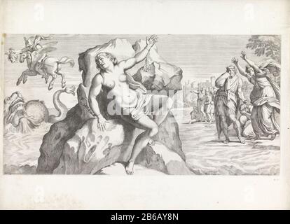 Andromeda chained to the rock, Andromeda, the daughter of an Ethiopian ...