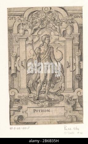 Apollo killed the dragon Python Apollo kills with his bow and the ...