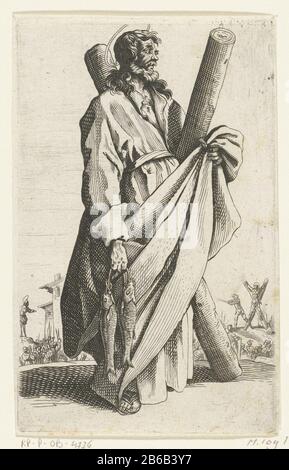 Christ on the cross, Mary and the apostles Jacob, Peter, Andrew, Thomas ...