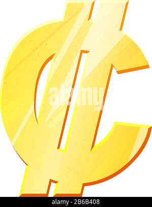 Colon sign currency symbol Costa Rican Salvadoran money CRC set icon ...