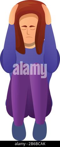 Man shouting on crying woman. Couple quarrel icon isolated on white ...