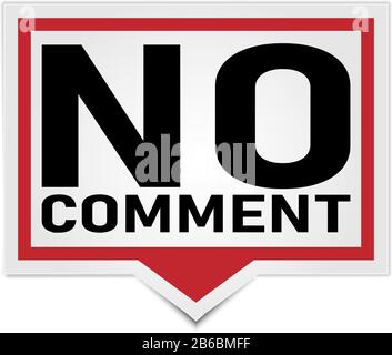 No comment red stamp illustration Stock Vector Image & Art - Alamy