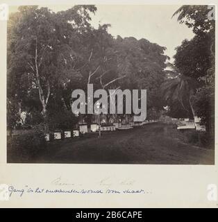 A street in the old part of Batavia, c.1860-c.1880. Street scene in ...