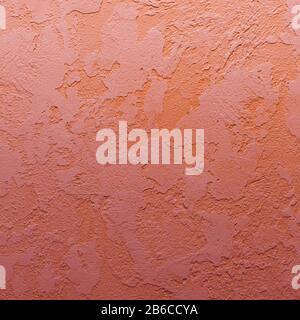 Coral stucco wall texture, peach color background. Abstract grunge ...
