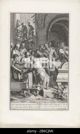 Abraham buried in the Cave of Machpelah by his sons - Thomas Bankes ...