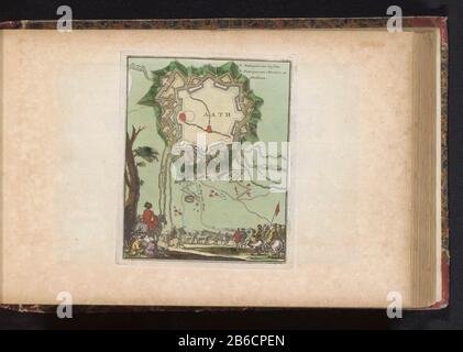 Map of the fortifications around the city of Ath, Harmanus van Loon ...