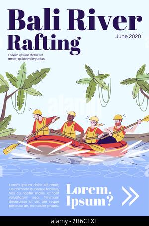 rowing brochure flyer design template with abstract photo background ...