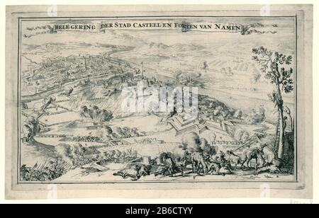 Siege of the castle and the forts of Namur, 1695, Romeyn de Hooghe (Possible), 1695 print Siege ...