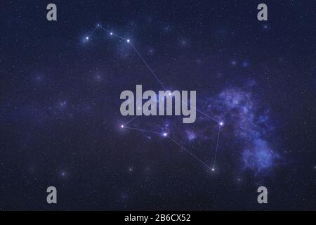 Puppis star constellation, Night sky, Cluster of stars, Deep space ...