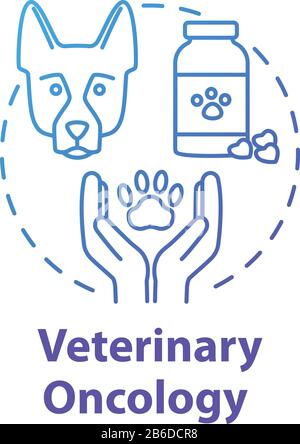 Domestic animal disease gradient linear vector icons set Stock Vector ...