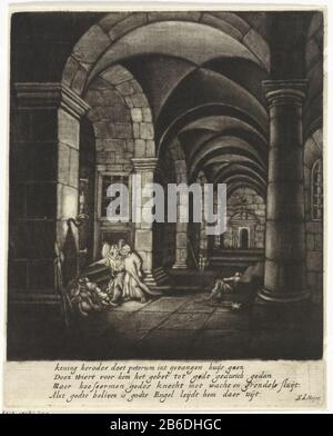 Deliverance of Peter from prison the sleeping Peter is awakened by an ...