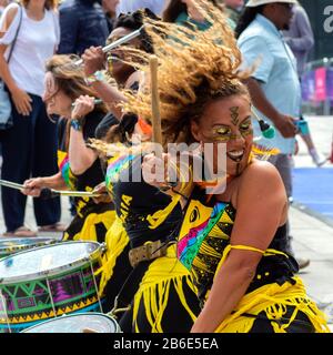 Katumba drumming band performing at Netball World Cup, Liverpool Stock ...