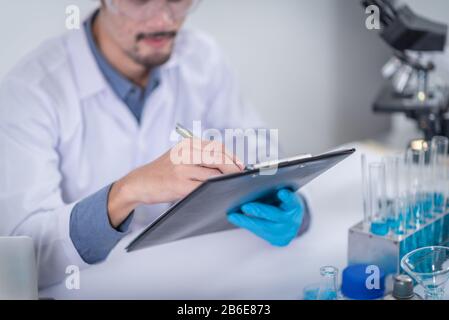 Researchers are analyzing data to create scientific innovations. Modern ...