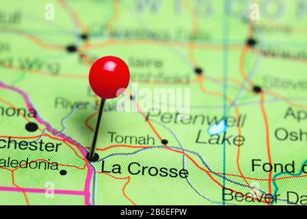 Map of the city of La Crosse, Wisconsin. Shows lots, additions and ...