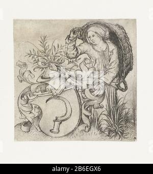 Coat of Arms with a Peasant Standing on his Head, Master of the ...