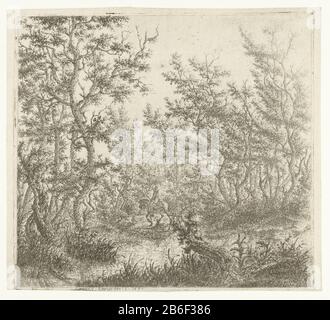 Landscape with horse rider, print maker: Pieter Casper Christ, Arnhem ...