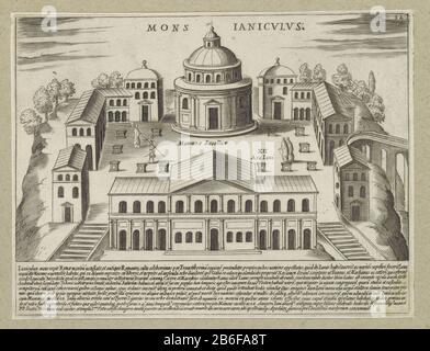 Construction works on the Janiculum in Rome, Giacomo Lauro, 1612 - 1628 ...