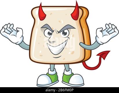 Devil slice bread cartoon character Stock Vector Image & Art - Alamy