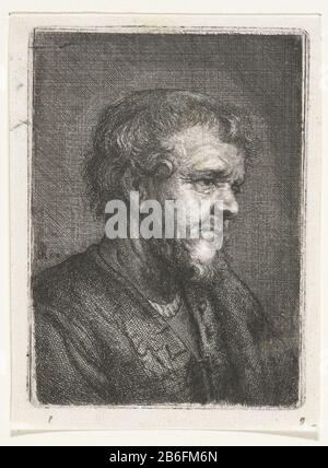 Rembrandt van Rijn, Portrait of Samuel Manasseh Ben Israel, 1636 (plate ...
