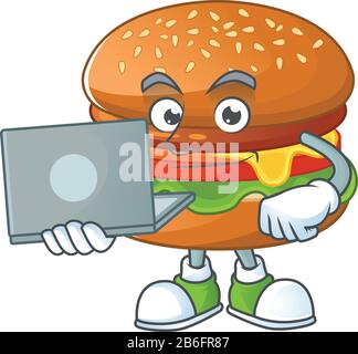 With laptop lettuce character cartoon style Stock Vector Image & Art ...