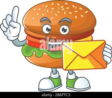 With envelope lettuce character cartoon style Stock Vector Image & Art ...