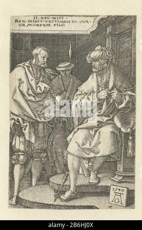 David tears his cloak, Heinrich Aldegrever, 1540 print King David ...