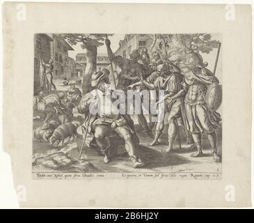 Davids men ask Nabal to food; Van Saul, David, and Abigael; History of ...