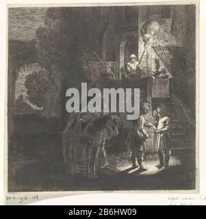 The Good Samaritan pays the innkeeper, Jan van de Velde (II), 1620 ...