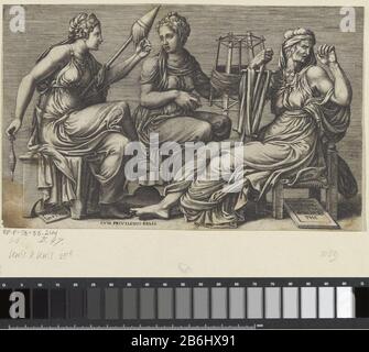 The Three Fates: Lachesis, Atropos and Klotho, Hans Baldung, 1513 Stock ...